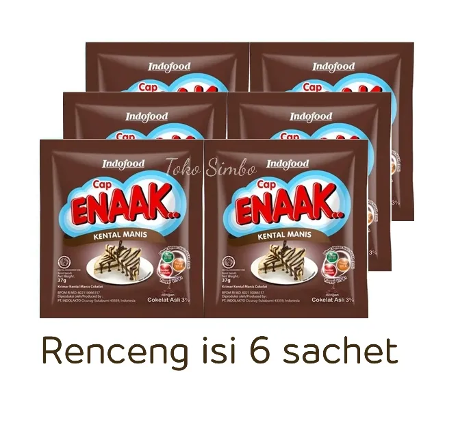 Susu kental manis cokelat krimer enak cap enaak coklat kemasan renceng ...