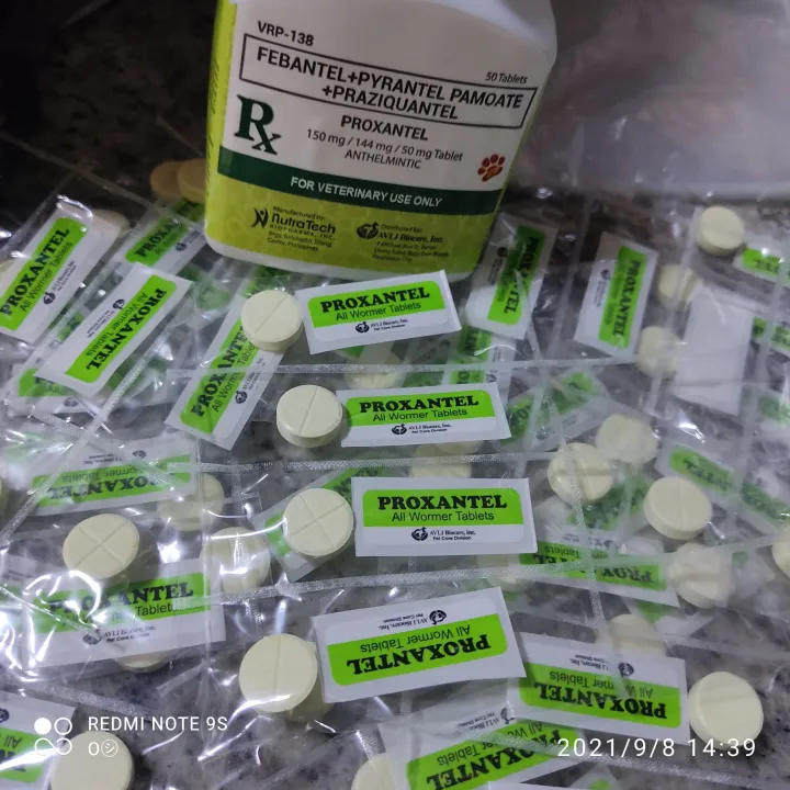 PROXANTEL (set of 4. pcs.) dogs/cats..a broad spectrum dewormer tha ...
