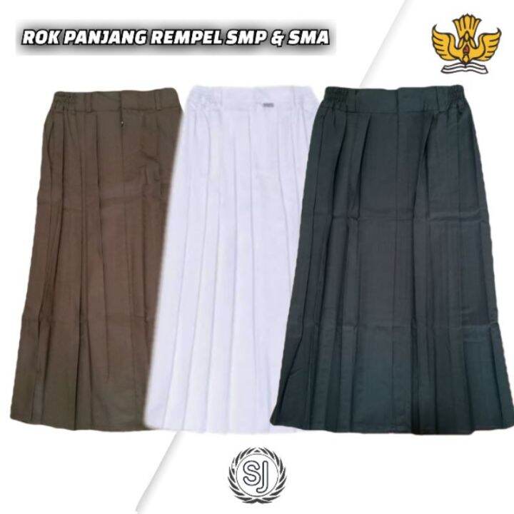 seragam sekolah rok panjang putih/hitam/coklat pramuka SMP&SMA | Lazada Indonesia