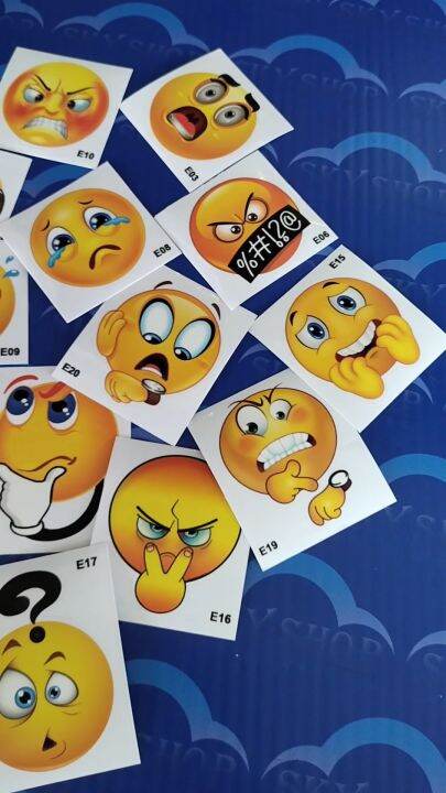 Sticker Emoji Latex Print Sticker Emoji Waterproof | Lazada