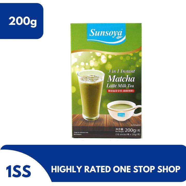 Sunsoya Matcha Latte Milktea 3n, 200g (Exp Dec 21, 2023) | Lazada PH