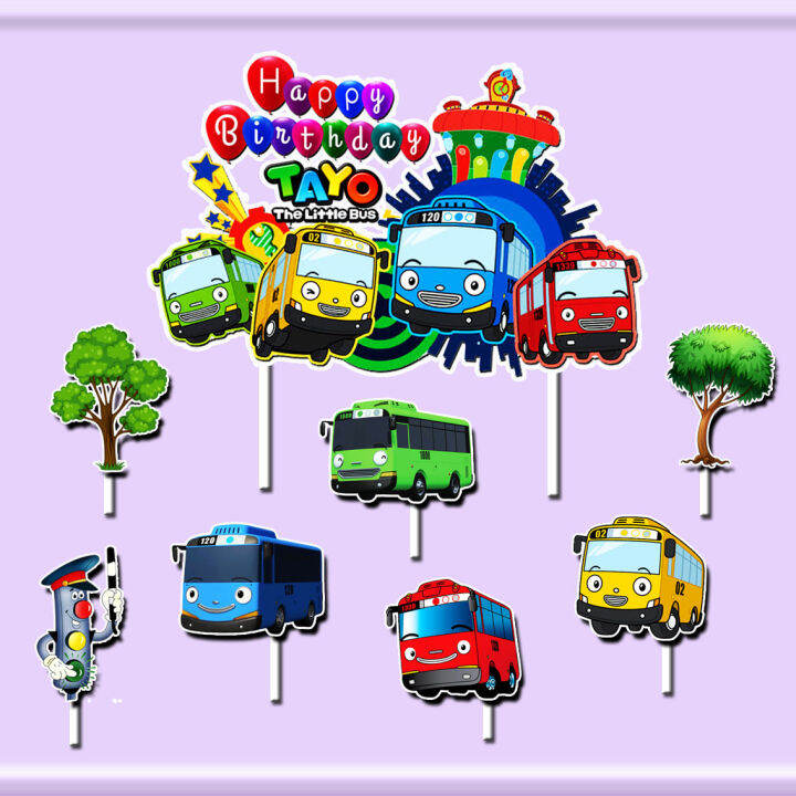 Topper cake Tayo happy birthday | Lazada Indonesia