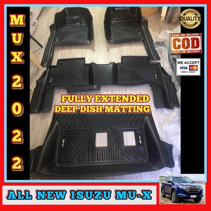 ISUZU MUX 2022-2023 FULLY EXTENDED DEEP DISH MATTING | Lazada PH