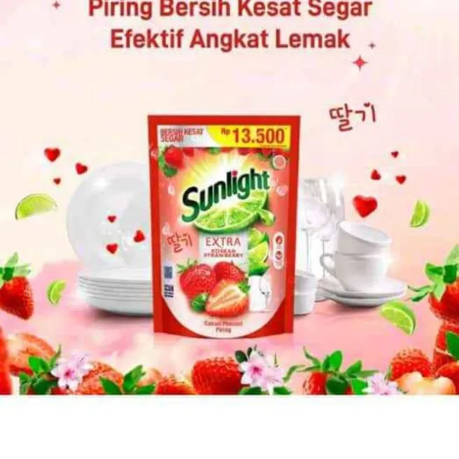 Sunlight Cairan Pencuci Piring Korean Strawberry 560ml | Lazada Indonesia
