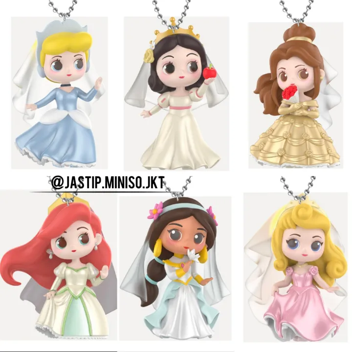 MINISO 🆕 Blind Box Figure DISNEY PRINCESS Wedding Dress Collection ...