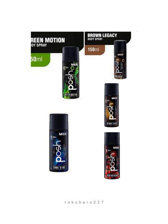 Posh Men Perfumed Body Spray 150ml | Lazada Indonesia
