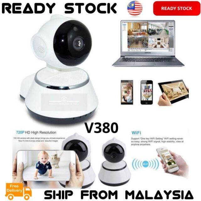 V380 Wireless HD iP Cam Network Home IP CCTV Camera IR Night Vision ...