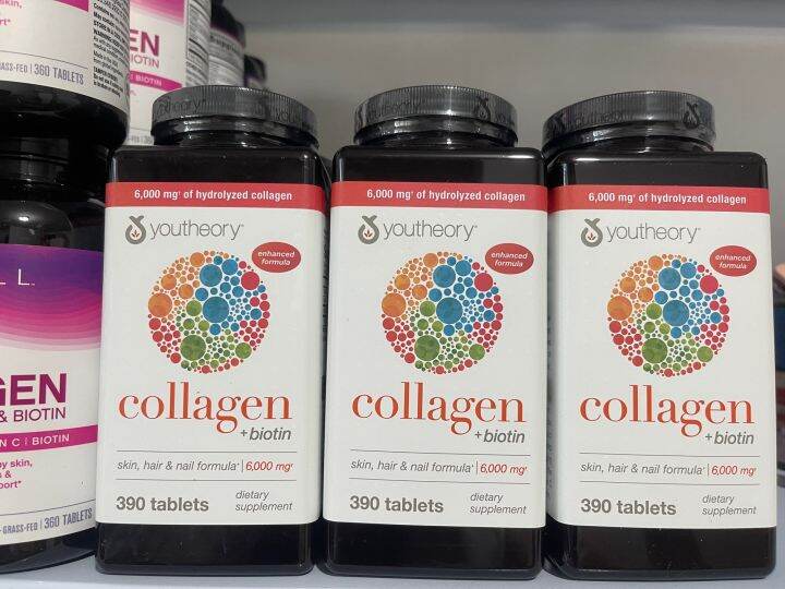youtheory Collagen Plus Biotin, 390 Tablets | Lazada PH