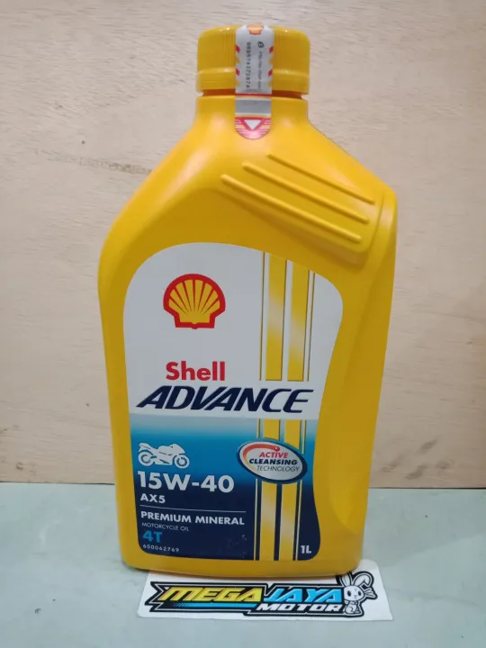 OLI SHELL ADVANCE AX5 15W40 1 LITER OLI SHELL 4T 15W40 1 LITER | Lazada Indonesia