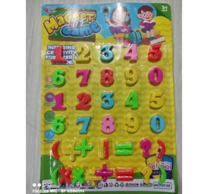 R. Toys angka magnetic mainan angka magnet bisa cod mainan edukasi ...
