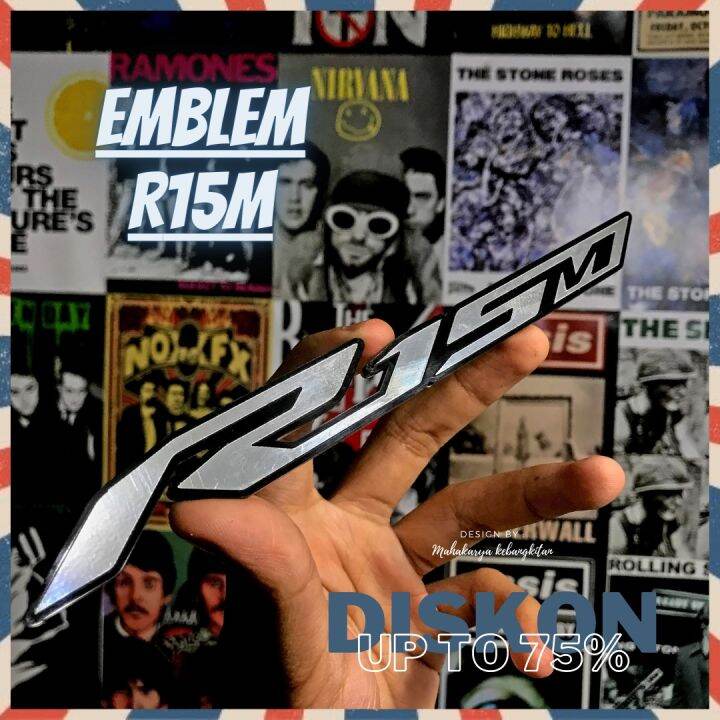 EMBLEM R15M LOGO R15M BUKAN STIKER AKSESORIS MOTOR R15M | Lazada Indonesia