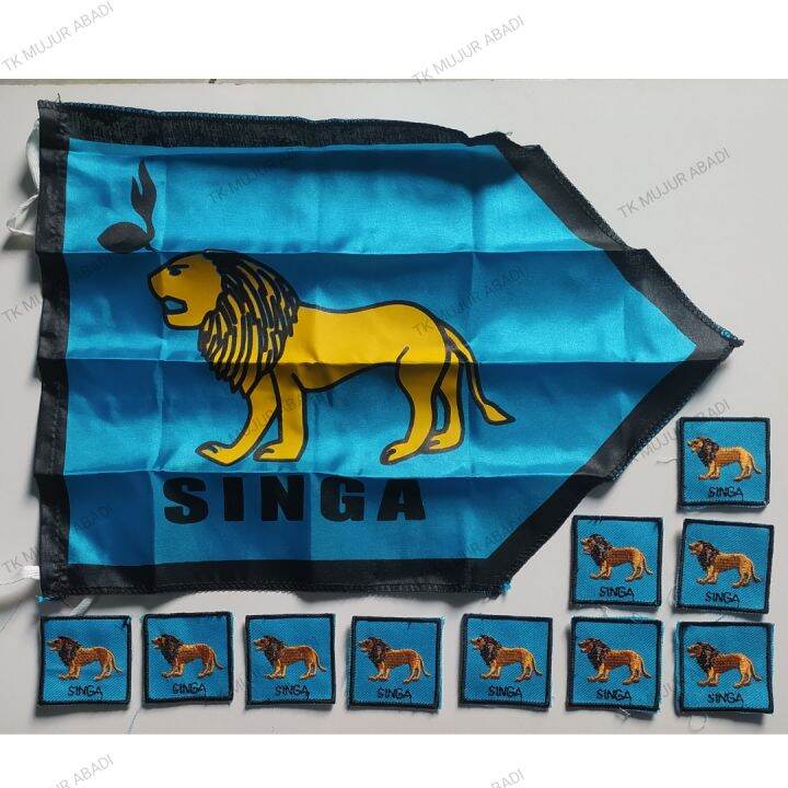 TANDA REGU SINGA SET BENDERA PENGGALANG PUTRA PRAMUKA | Lazada Indonesia