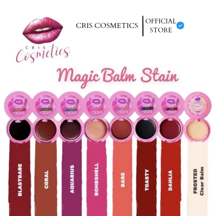 Magic Balm Stain Lip Therapy by Cris Cosmetics BOMBSHELL, CORAL, BARE ...