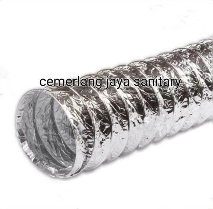 pipa exhaust Aluminium 4 inchi flexible cerobong asap cooker hood ...