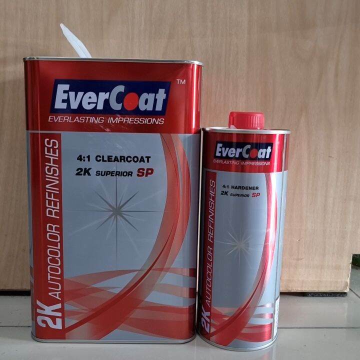 แลคเกอร์ Evercoat เคลียร์ โคท เคลือบเงิน รถยนต์2K (4:1) SuperiorSP มี2 ...
