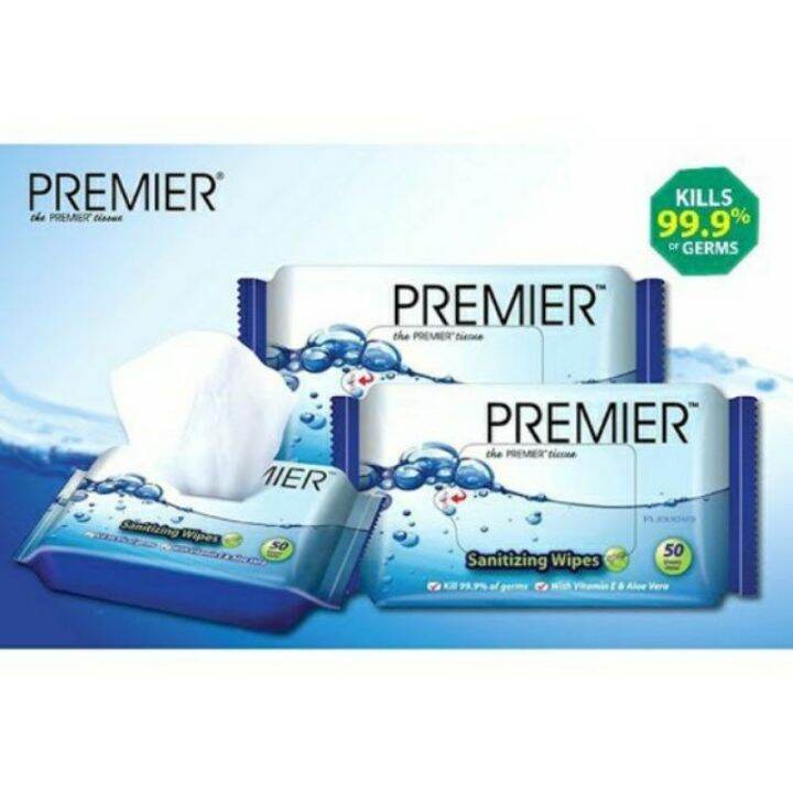 PREMIER Sanitizing Wipes Wet Tissue | Lazada