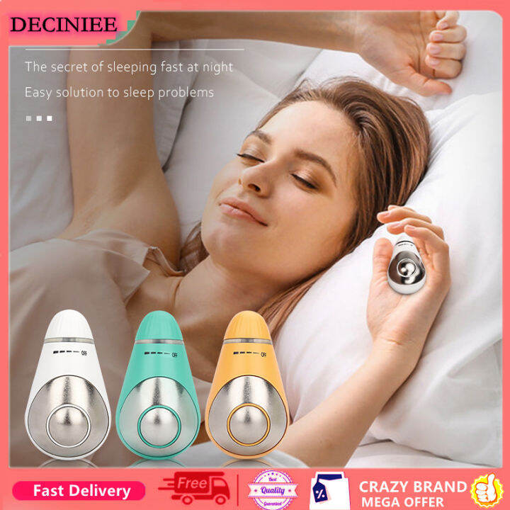 DECINIEE EMS Microcurrent Sleep Aid Device Handheld Mini USB Pressure ...