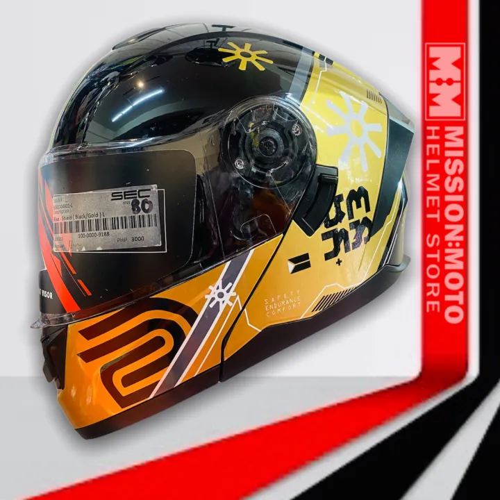 SEC Helmet RISE - SHIELD Modular Dual Visor Helmet | Lazada PH