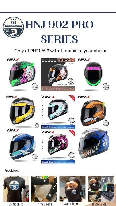 HNJ 902 PRO HELMET - CLOWN | Lazada PH