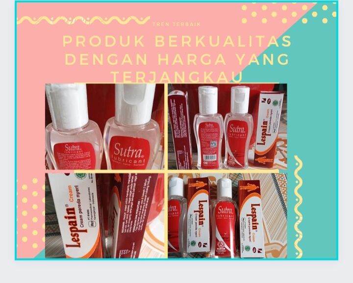 [Paket Hemat 1 pcs Lespain Cream dan 1 pcs Sutra Lubricant]Ampuh krim ...