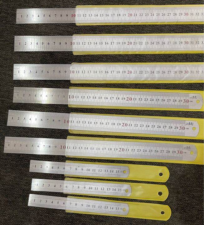 Thước lá inox 15cm 30cm 50cm không gỉ loại đẹp có túi chống xước | Lazada.vn