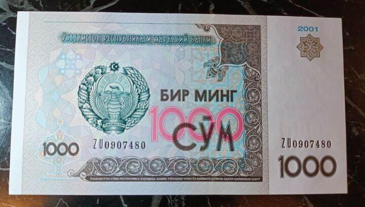 Uzbekistan Banknote 💎UNC💎 1000 sum 2001 | Lazada