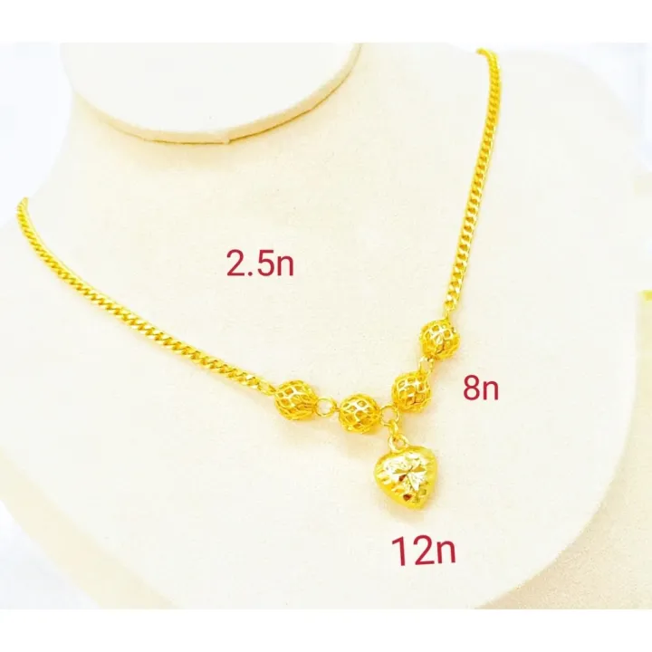 FREE COP 916 Necklace Rantai leher choker EMAS Bangkok gold plated | Lazada