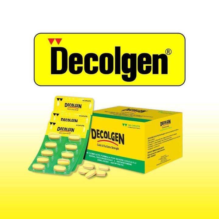 DECOLGEN TABLETS GREEN BOX 10 PCS | Lazada