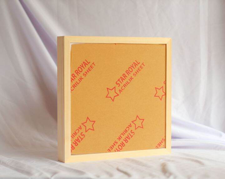 Bingkai Mahar Frame Pigura kayu 3d Ukuran 30x30 + kaca akrilik | Lazada ...