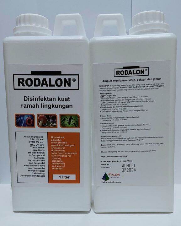 RODALON ANTISEPTIK dan DISINFEKTAN RAMAH LINGKUNGAN | Lazada Indonesia