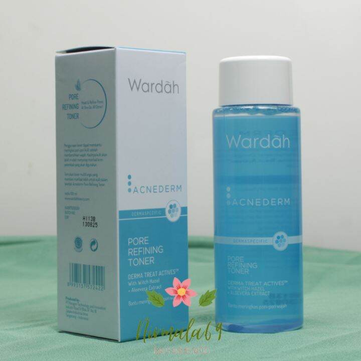 Wardah Acnederm Pore Refining Toner 100 ml/Toner wajah/pembersih wajah ...