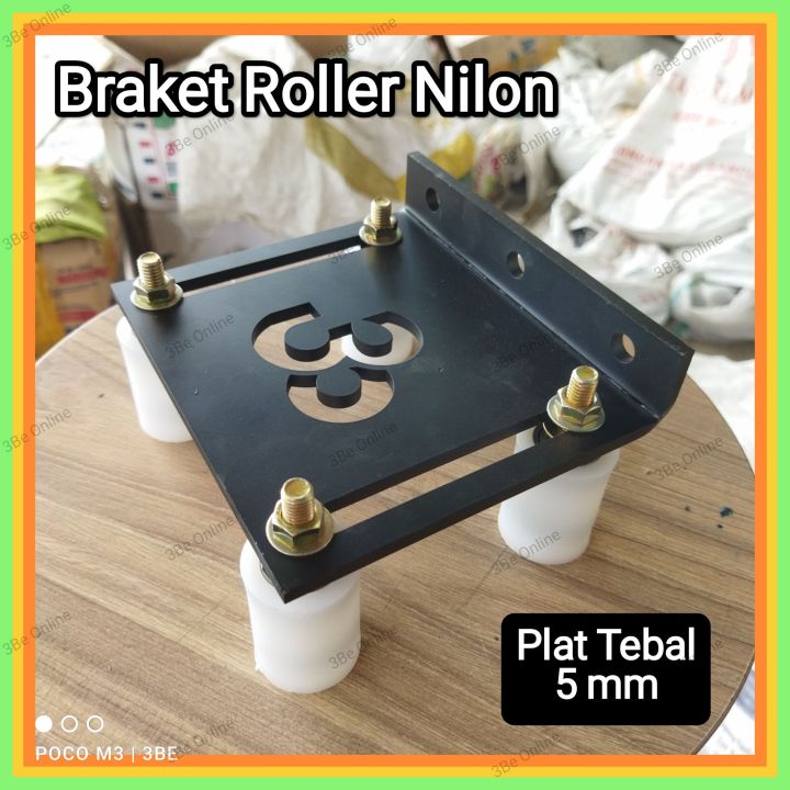 Braket roller nilon rumah roda atas pagar penuntun pintu pagar dorong ...