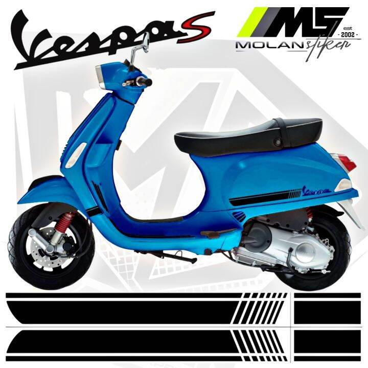 Cutting Sticker Striping Variasi Vespa S 125 & Vespa Lx 125 (Vespa S ...
