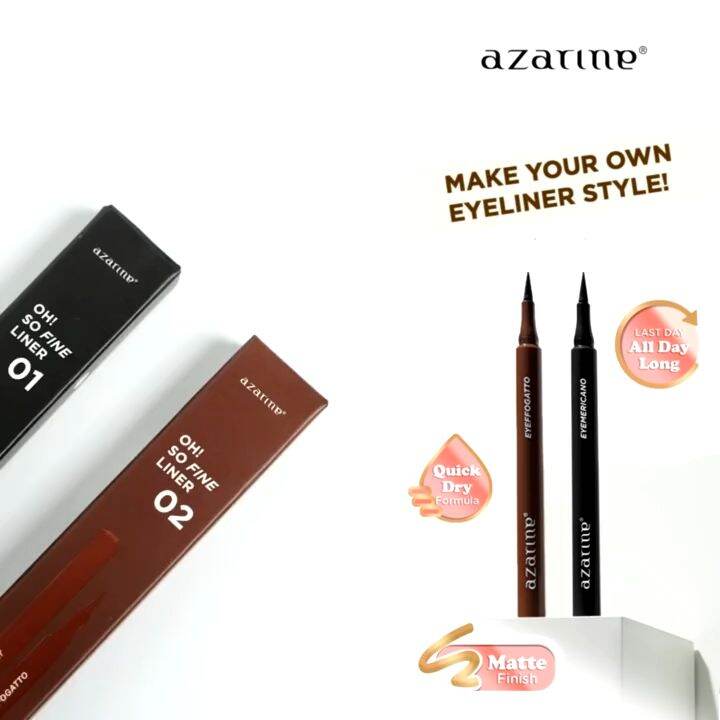 AZARINE x Red Velvet Oh! So Fine Liner Eyeliner | Lazada Indonesia