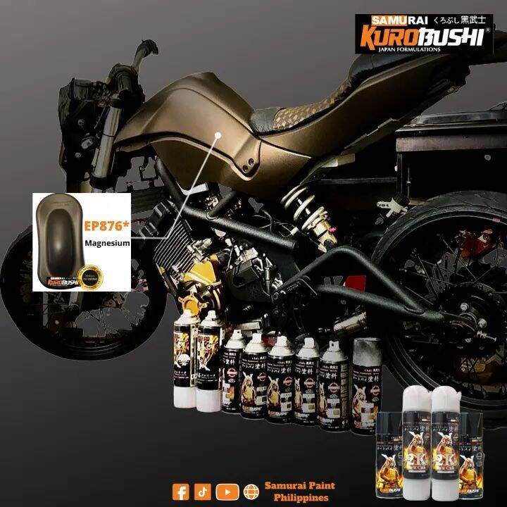 Samurai Spray Paint EP876 Magnesium 400ml | Lazada PH