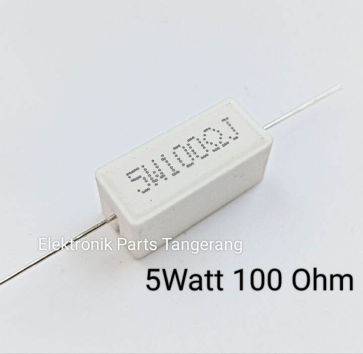 RESISTOR KAPUR 5W 100 OHM RESISTOR 5W 100 OHM RESISTOR KAPUR 5WATT 100 ...