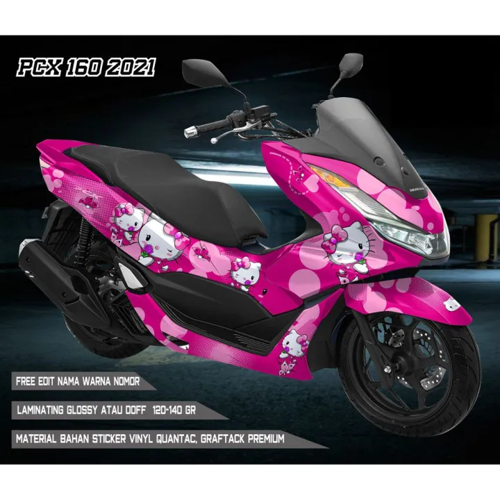 decal pcx 160 hello kitty striping vareasi full body keren | Lazada ...
