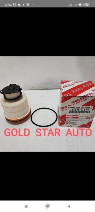 FILTER SOLAR FUEL FILTER TOYOTA HILUX REVO INNOVA NEW REBORN 23390 ...