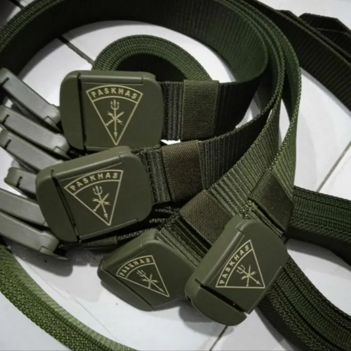 Gesper Hijau Logo Paskhas | Lazada Indonesia