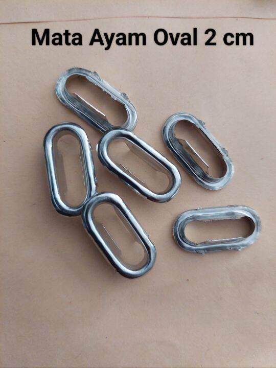 Mata Ayam Ring Oval 2 Cm Ring Mata Ayam Sepatu isi 50 Set Mata Ayam Tali Sepatu | Lazada Indonesia
