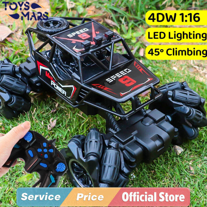 TOYSMARS 1:16 รถบรรทุก Mobil Remote Control 4WD รถ RC 4X4สำหรับของขวัญวันเกิดเด็กฝึกการปีนเขา ...