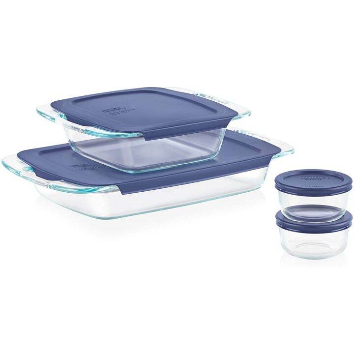 🇺🇸Pyrex Grab Glass Bakeware and Food Storage Set, 8-Piece, Clear | Lazada PH