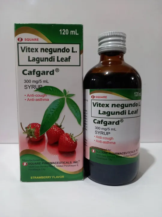 LAGUNDI LEAF (CAFGARD) 300MG/5ML SYRUP 120 ML ANTI COUGH/ ANTI ASTHMA ...
