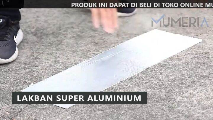 Aluminium Foil 5 cm x 3 m Butyl Rubber Super Tape Lakban Lem Tambal Isolasi Solatip Perekat ...