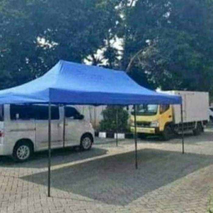 tenda lipat 3x6m (tebal besi petak holo 0.6mm) bahan terpal poly d420 ...