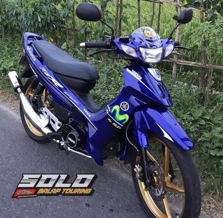 Striping lis sticker Variasi Yamaha FIZ R Movistar Biru Striping F1Z R ...