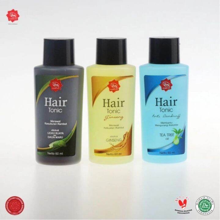 Viva hair tonic rambut 60ml ginseng lidah buaya | Lazada Indonesia