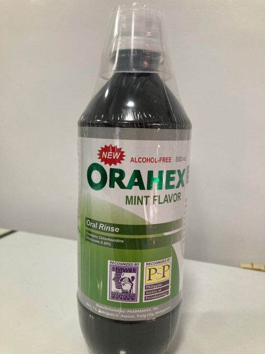 Orahex mouthrinse 500ml mint flavor | Lazada PH