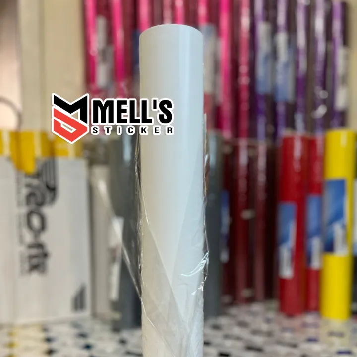 stiker skotlet putih doff matte halus lebar 45 cm panjang 1 meter putih ...