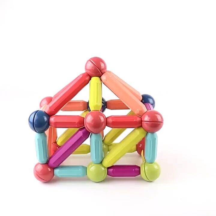 Magnetic Building Blocks Toy Set for Kids Large Size Big Puzzle DIY ...